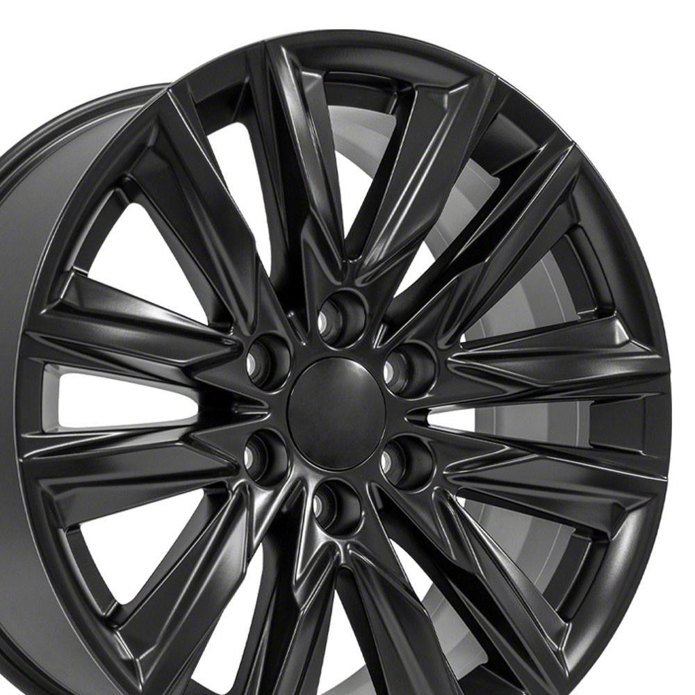 Silverado 1500 CA91 Satin Black 6-Lug Wheel; 20x9; 28mm Offset (07-13 ...