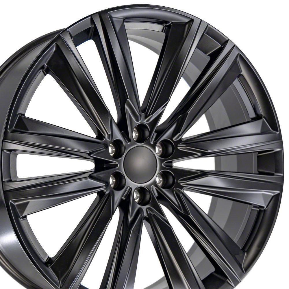 Silverado 1500 CA91 Satin Black 6-Lug Wheel; 26x10; 28mm Offset (07-13 ...