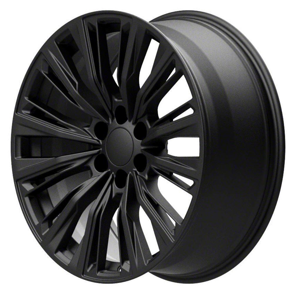 Silverado 1500 CA93 Satin Black 6-Lug Wheel; 22x9; 28mm Offset (07-13 ...