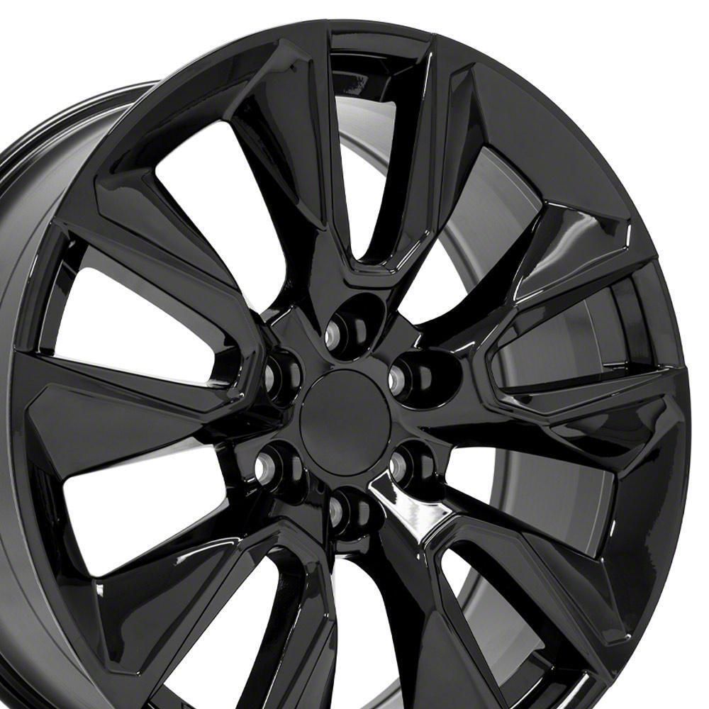 Silverado 1500 CV32 Black 6-Lug Wheel; 22x9; 28mm Offset (07-13 ...