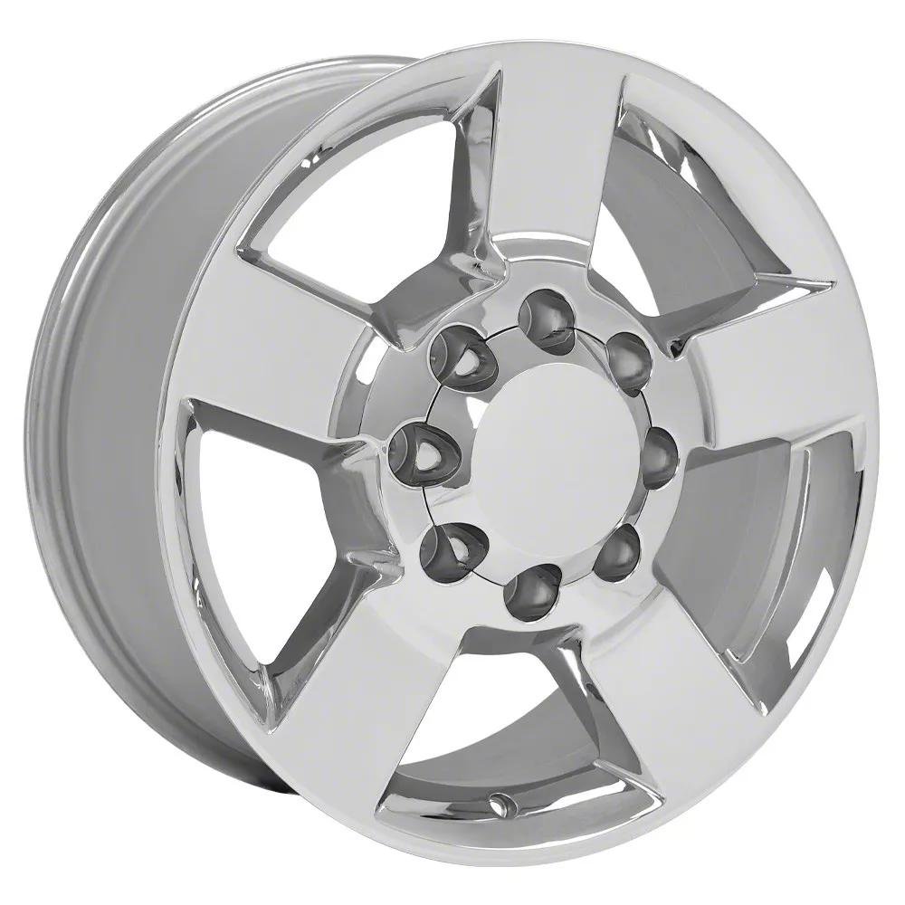 Silverado 2500 OE 5-Spoke Style Chrome 8-Lug Wheel; 20x8.5; 44mm Offset ...