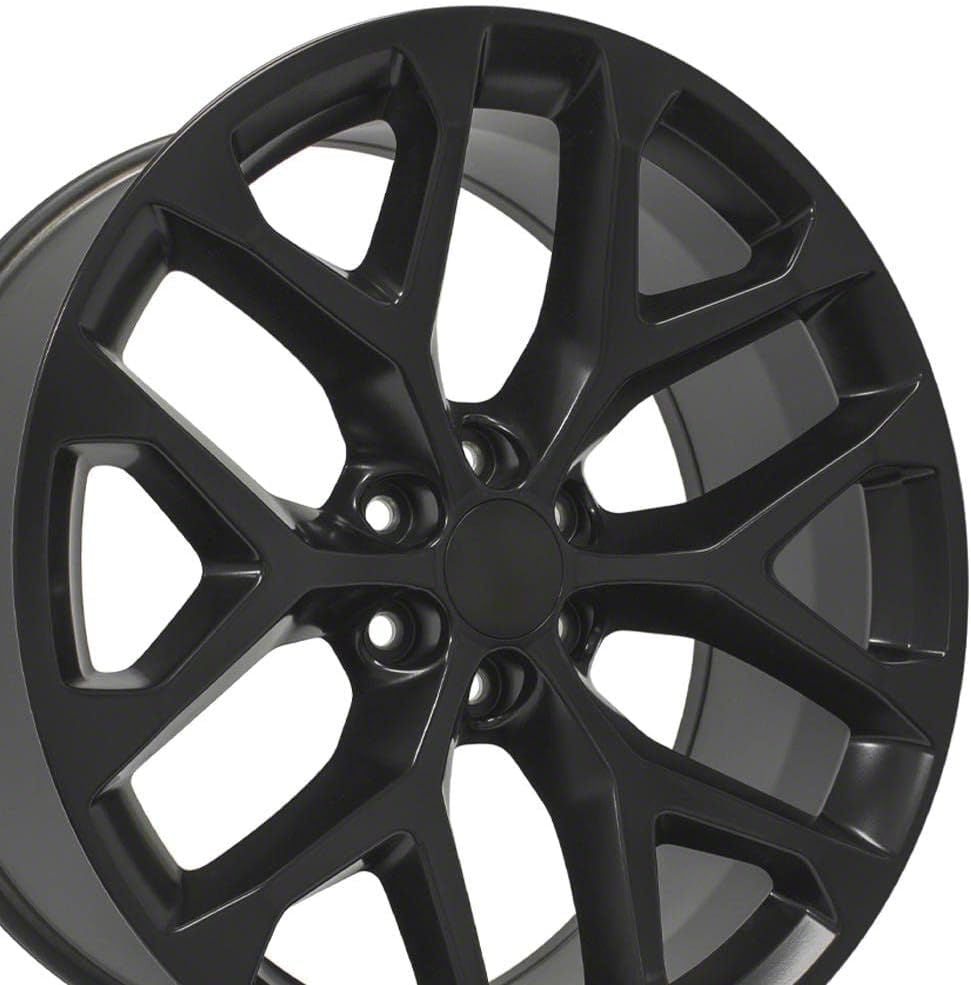 Tahoe CV98B Satin Black 6-Lug Wheel; 24x10; 24mm Offset (07-14 Tahoe ...