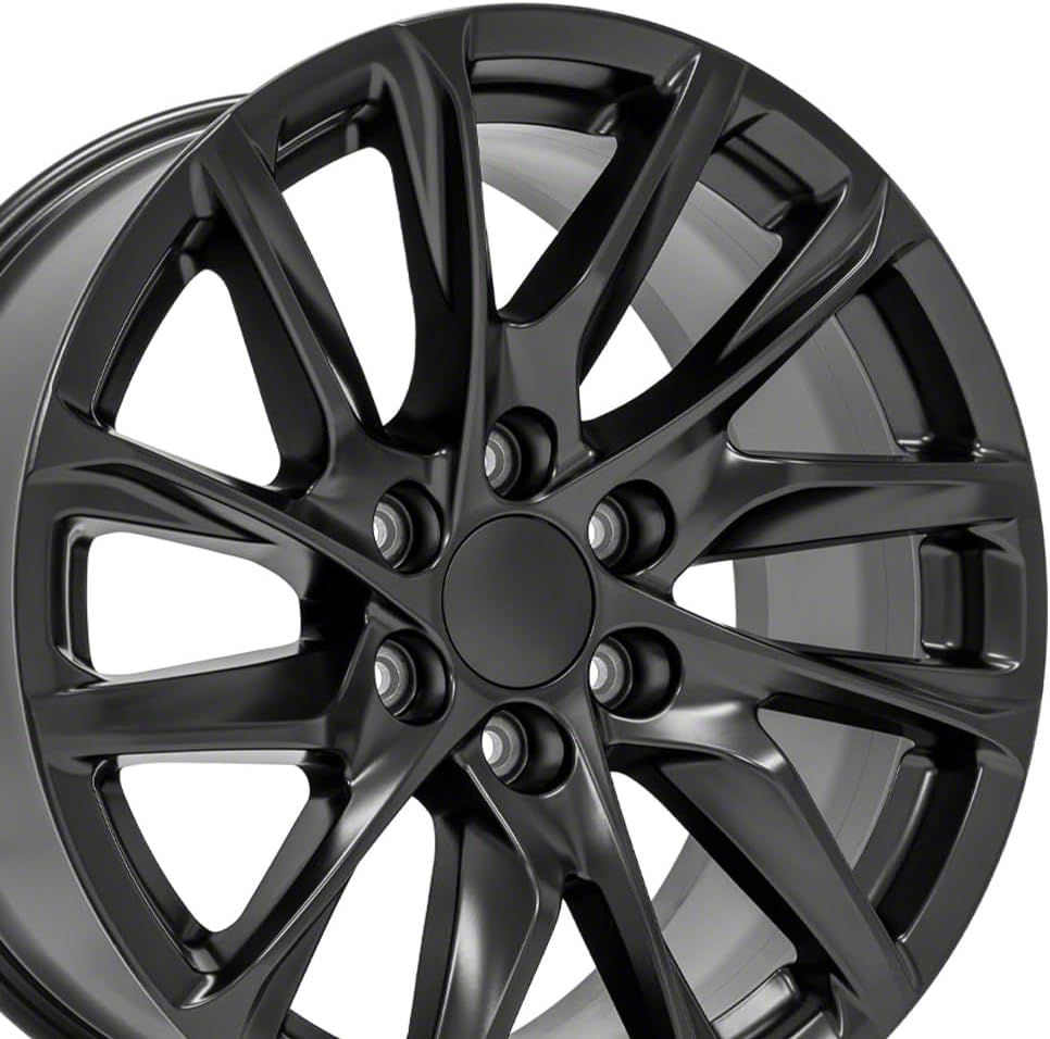 Silverado 1500 CA90 Satin Black 6-Lug Wheel; 20x9; 28mm Offset (14-18 ...