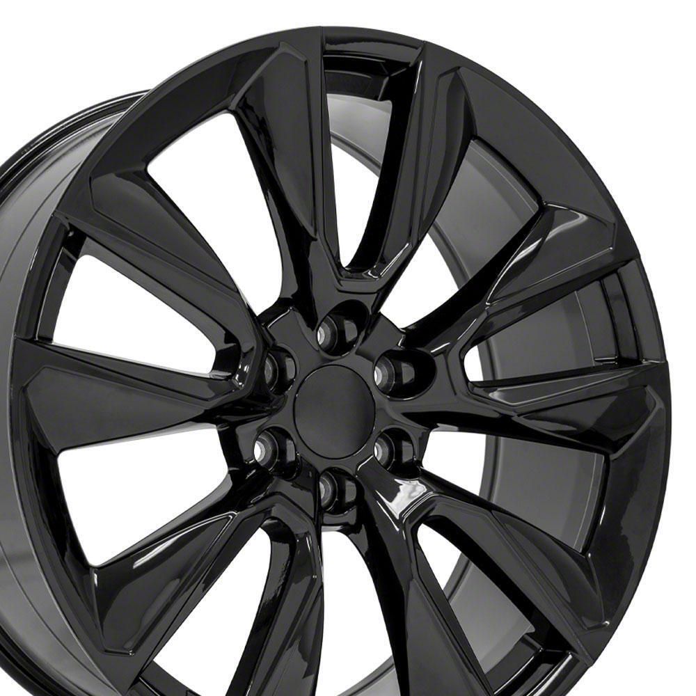 Silverado 1500 CV32 Gloss Black 6-Lug Wheel; 24x10; 28mm Offset (14-18 ...