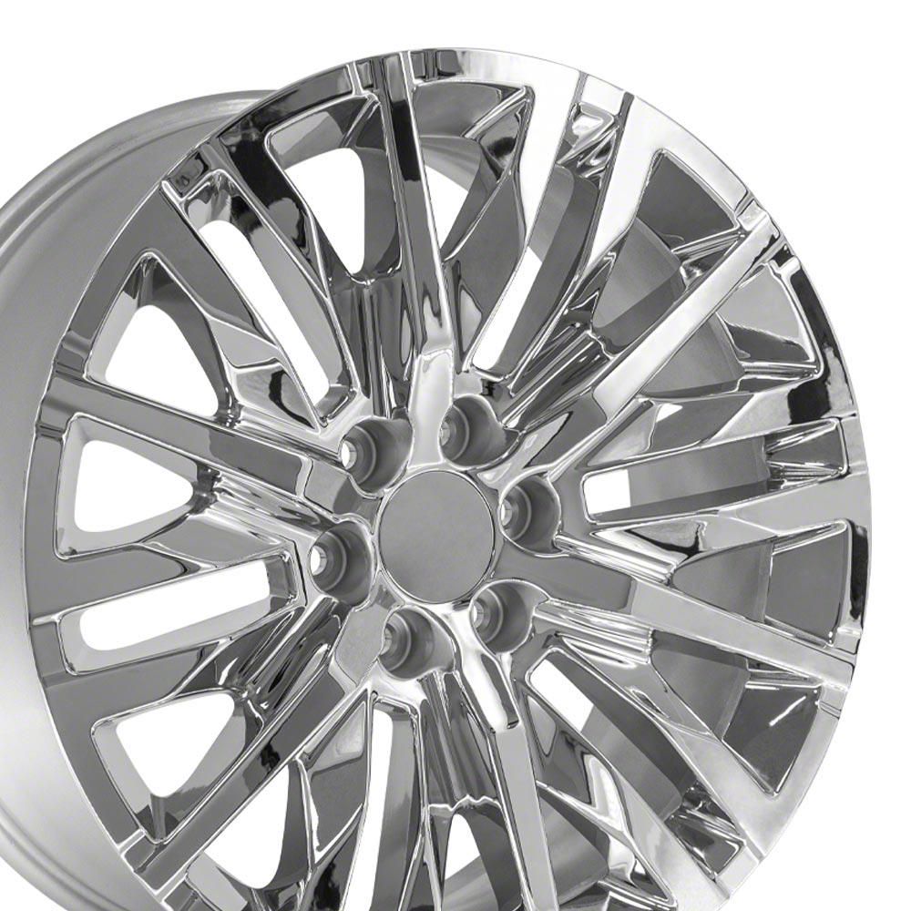 Silverado 1500 CV33 Chrome 6-Lug Wheel; 22x9; 28mm Offset (14-18 ...