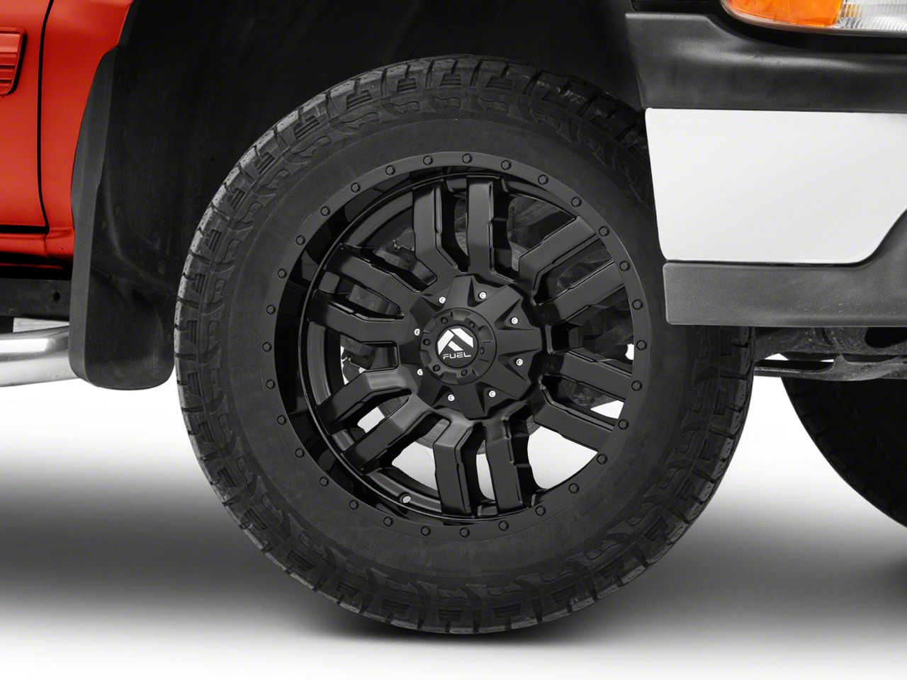 Fuel Wheels Silverado 1500 Sledge Matte Black 6-Lug Wheel; 20x9; 20mm ...