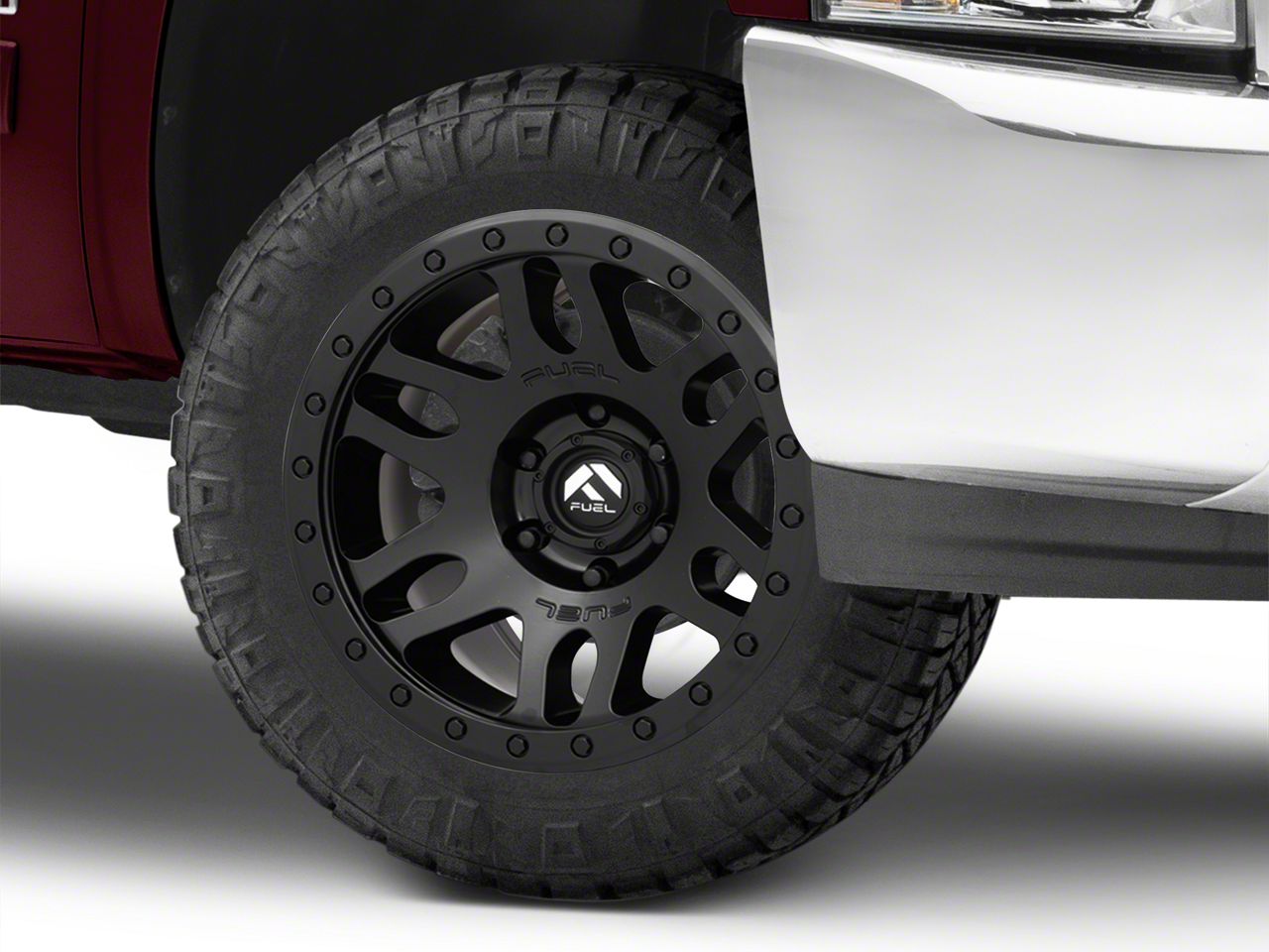 Fuel Wheels Silverado 1500 Recoil Matte Black 6-Lug Wheel; 20x9; 20mm ...