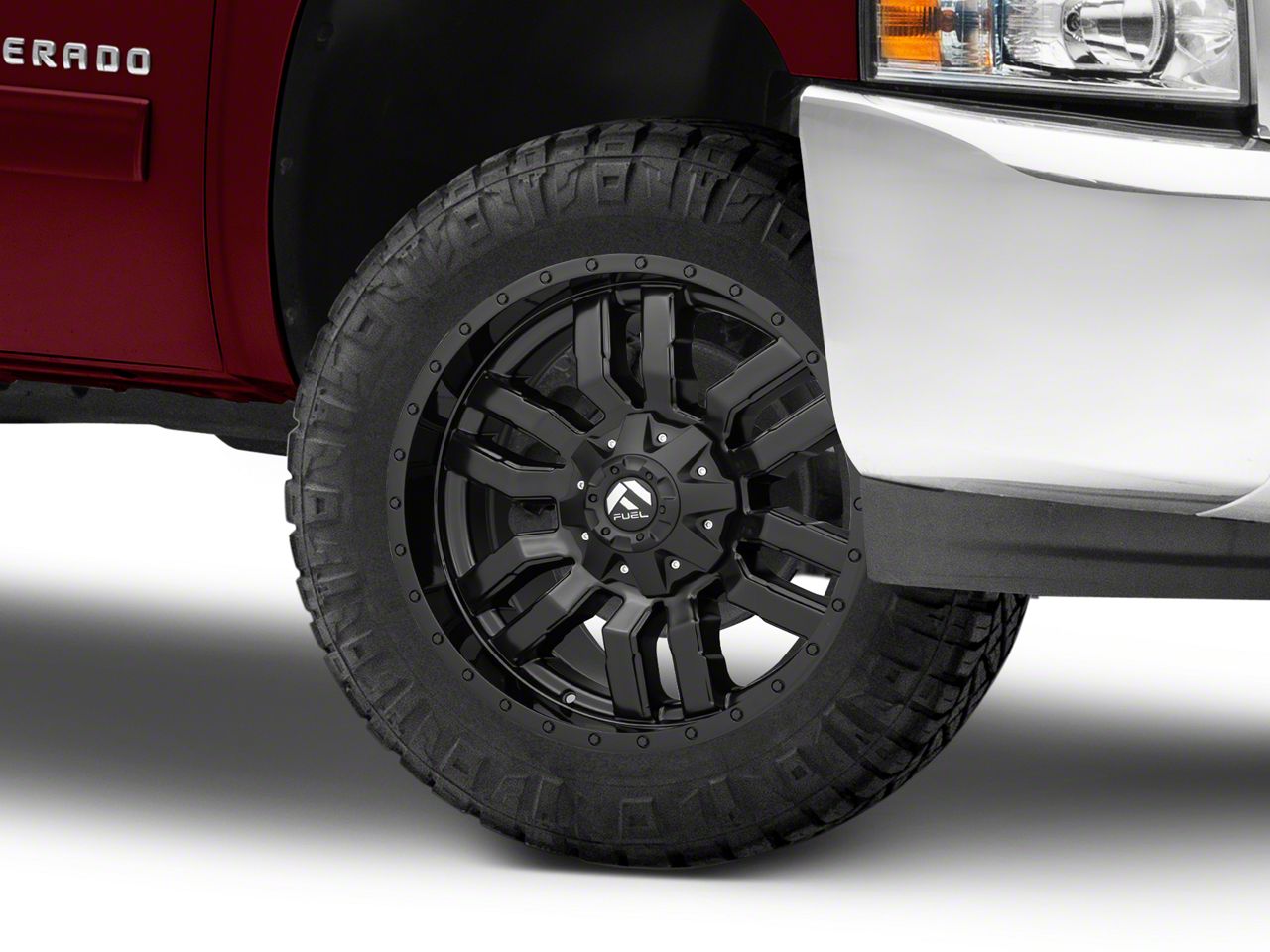 Fuel Wheels Silverado 1500 Sledge Matte Black 6-Lug Wheel; 20x9; 1mm ...