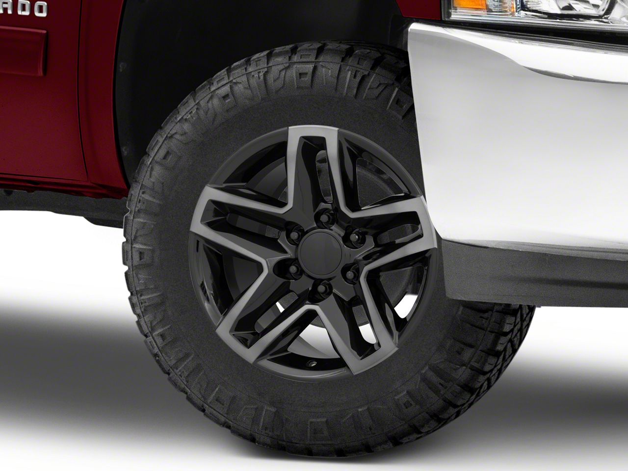 Silverado 1500 Trail Boss Style Tinted Machined 6-Lug Wheel; 18x8.5 ...
