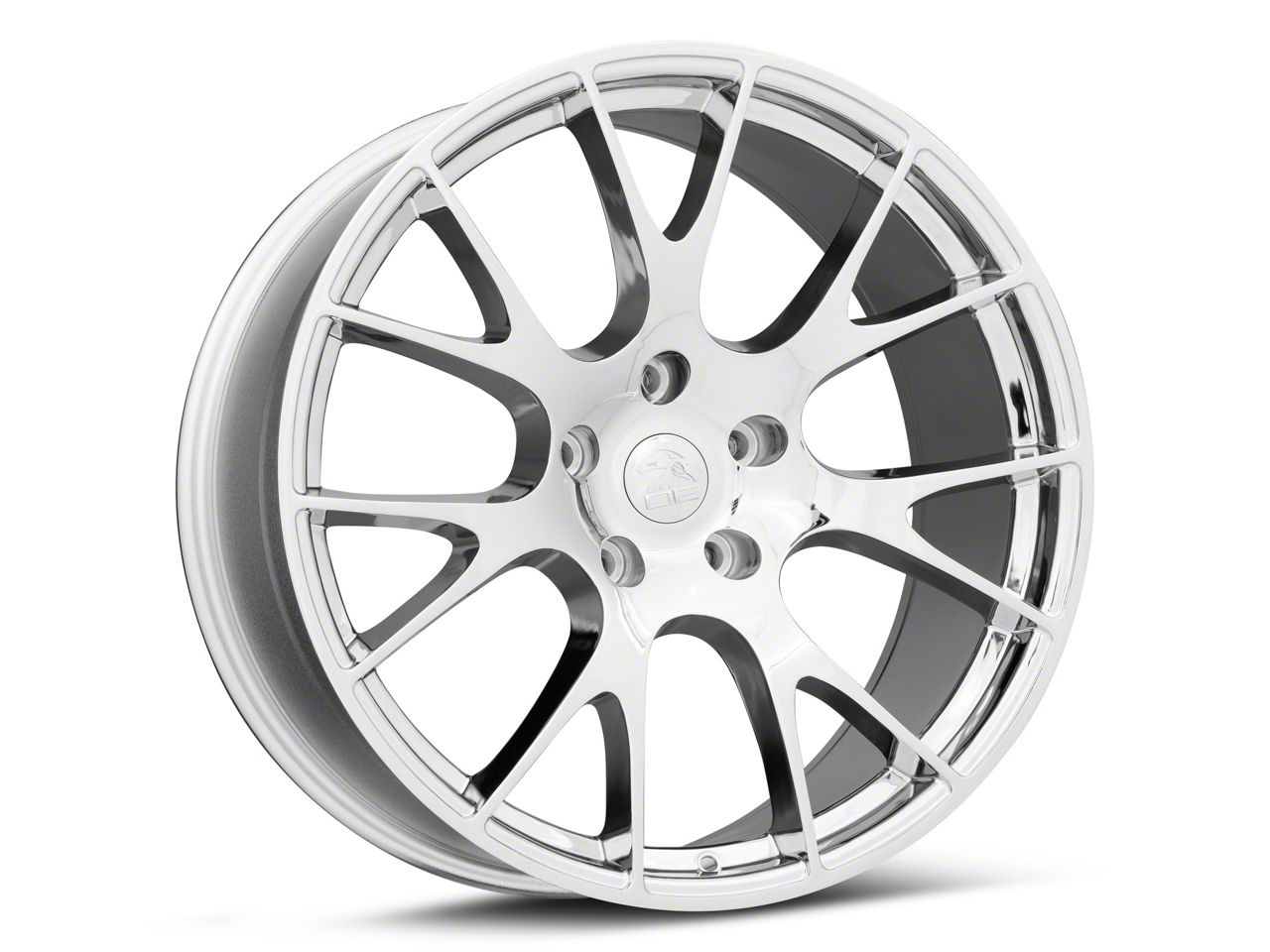 RAM 1500 Hellcat Style Chrome 5-Lug Wheel; 22x10; 25mm Offset (09-18 ...