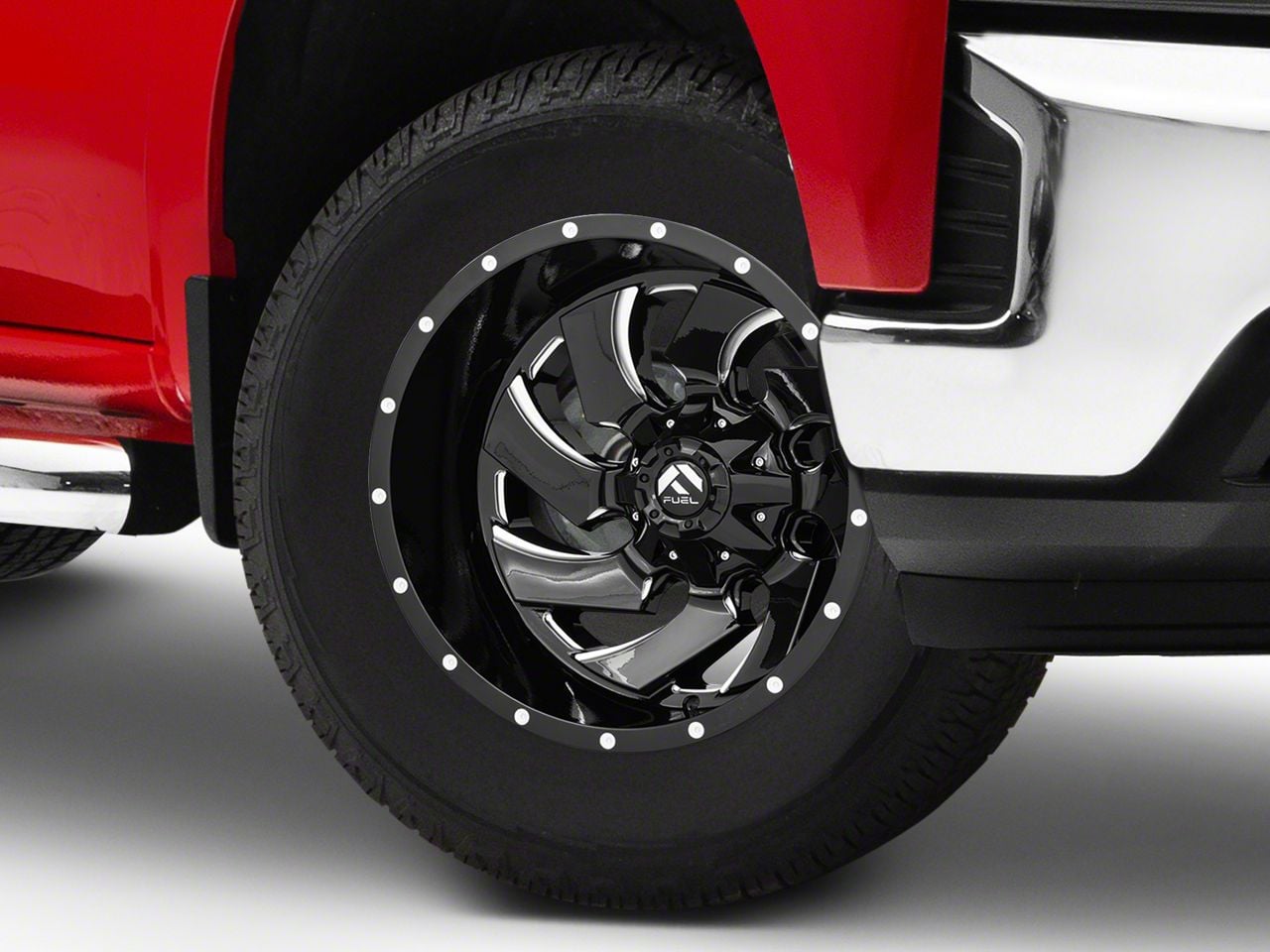 Fuel Wheels Silverado 1500 Cleaver Gloss Black Milled 6-Lug Wheel; 18x9 ...