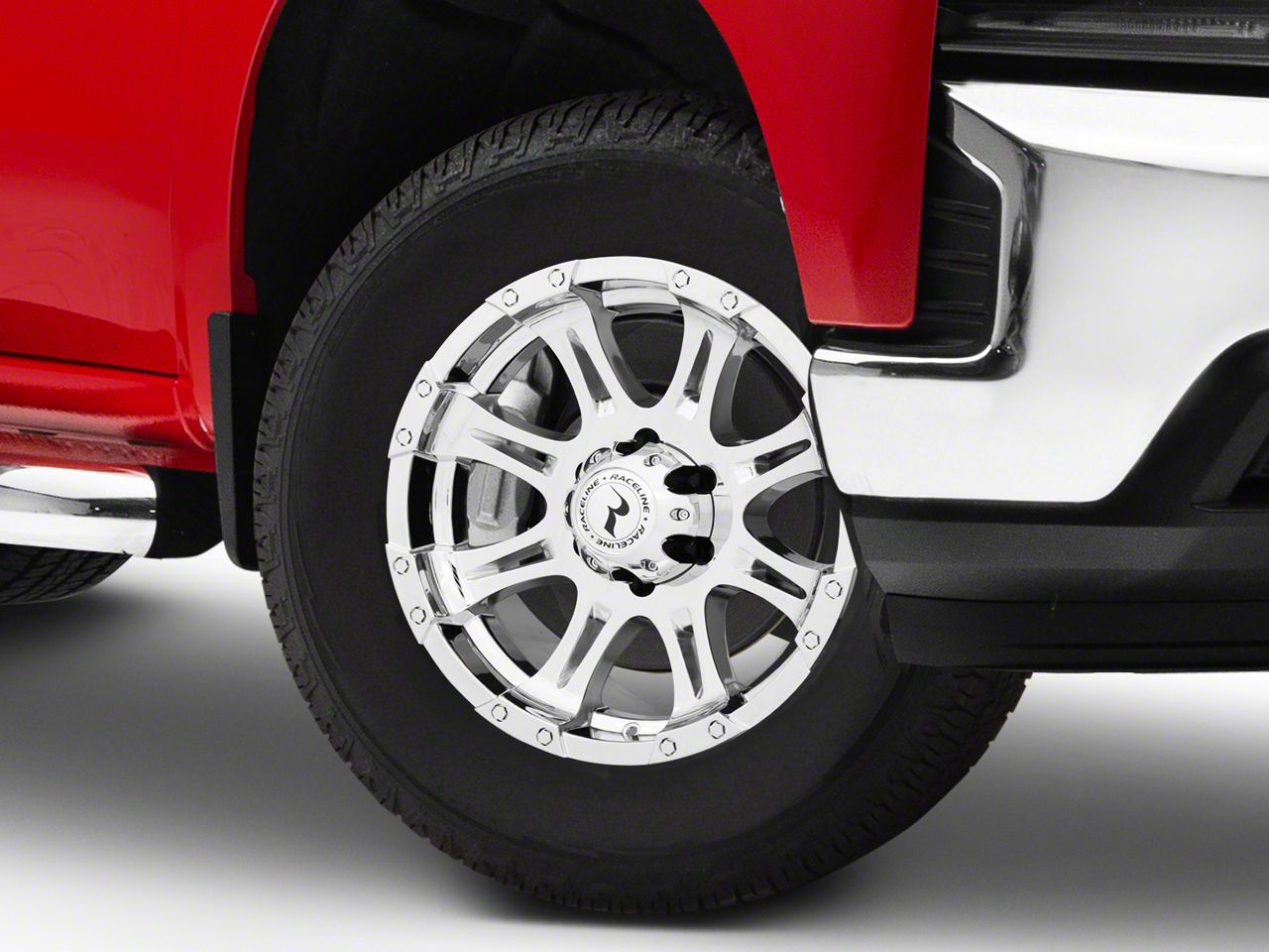 Raceline Silverado 1500 Raptor Chrome 6-Lug Wheel; 18x9; -6mm Offset ...