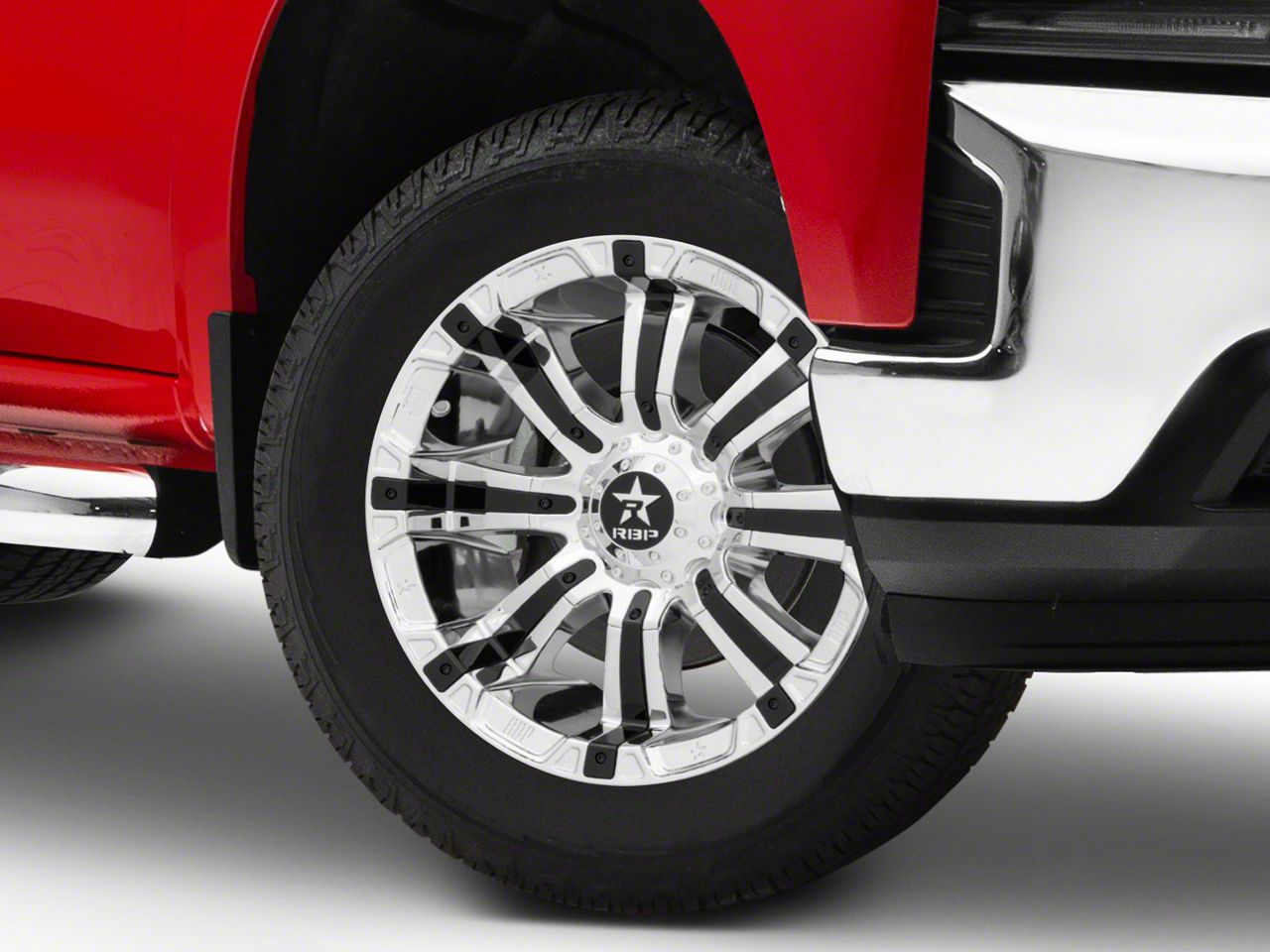RBP Silverado 1500 94R Chrome with Black Inserts 6-Lug Wheel; 20x10 ...