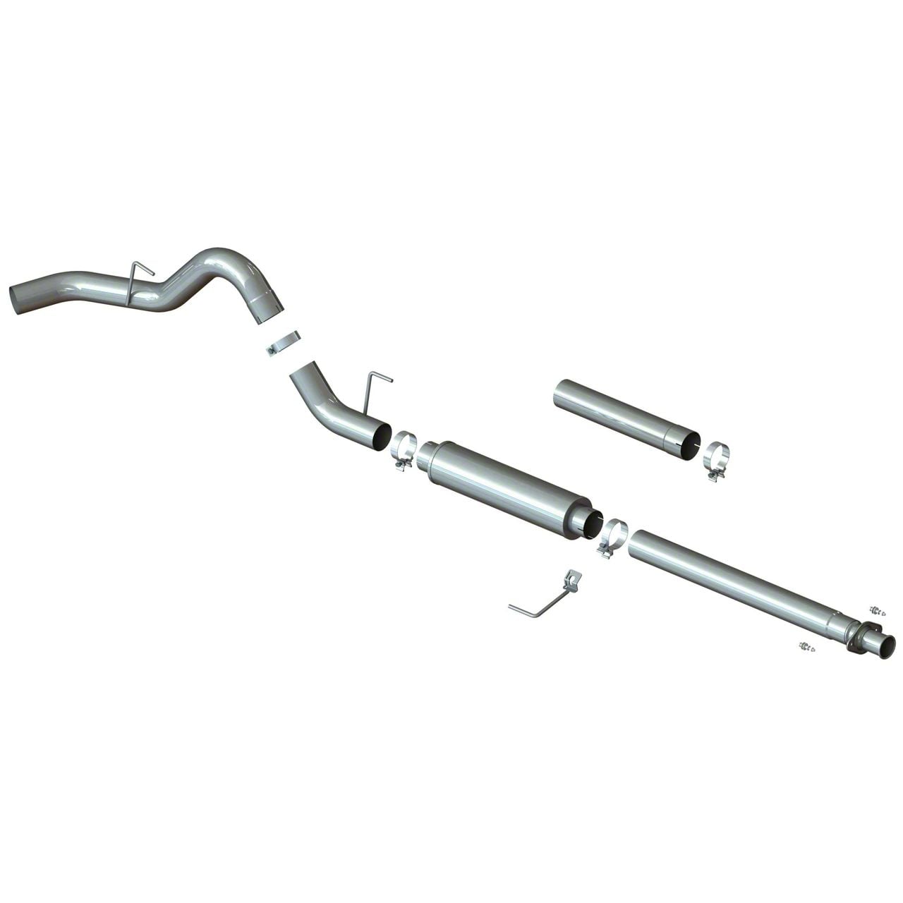F-150 4-Inch Single Exhaust System; Side Exit (15-24 2.7L EcoBoost F ...