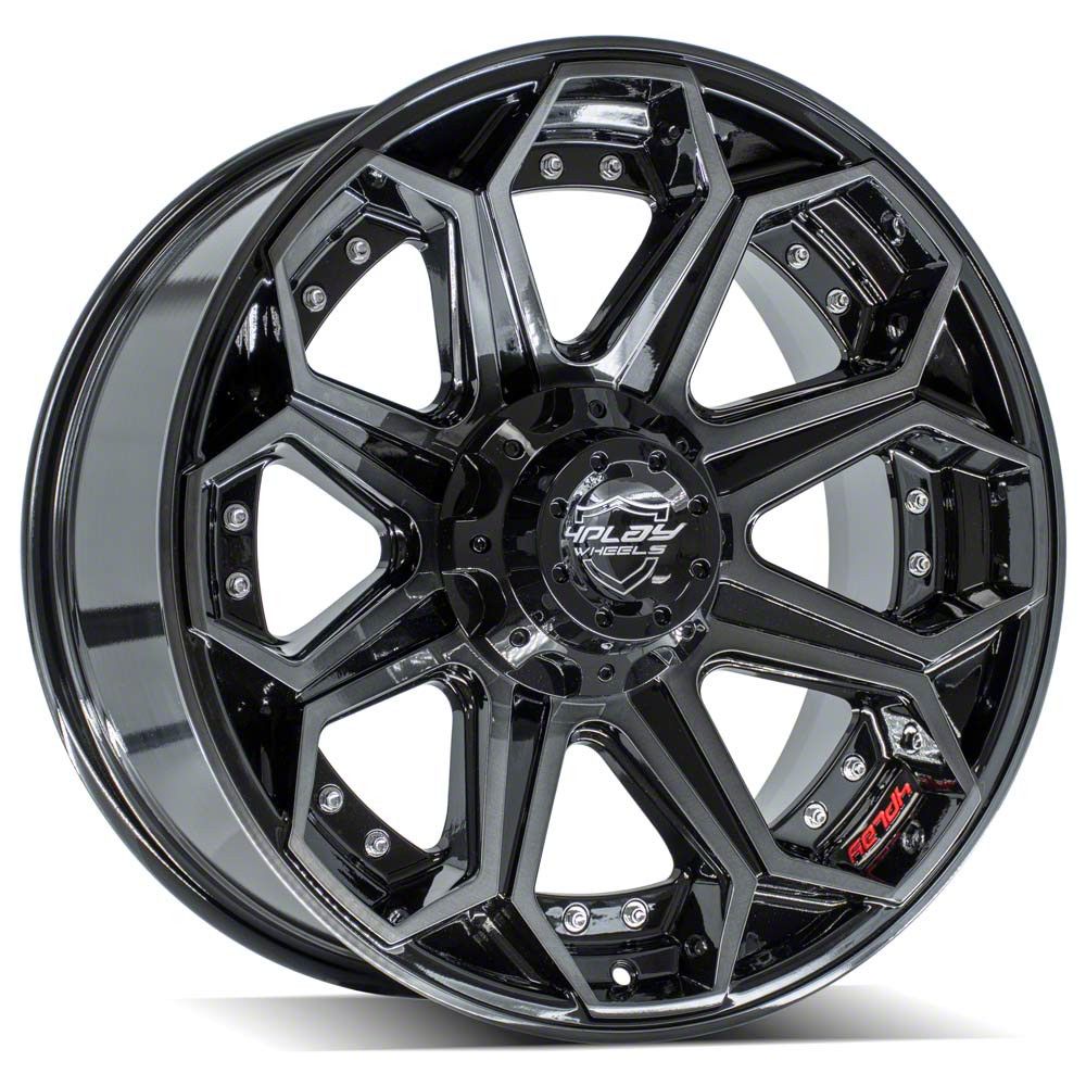 4Play RAM 1500 4P06 Brushed Black 5-Lug Wheel; 20x9; 0mm Offset 4P06 ...