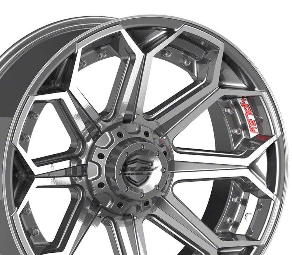 4Play RAM 1500 4P80R Brushed Gunmetal 5-Lug Wheel; 20x10; -24mm Offset ...