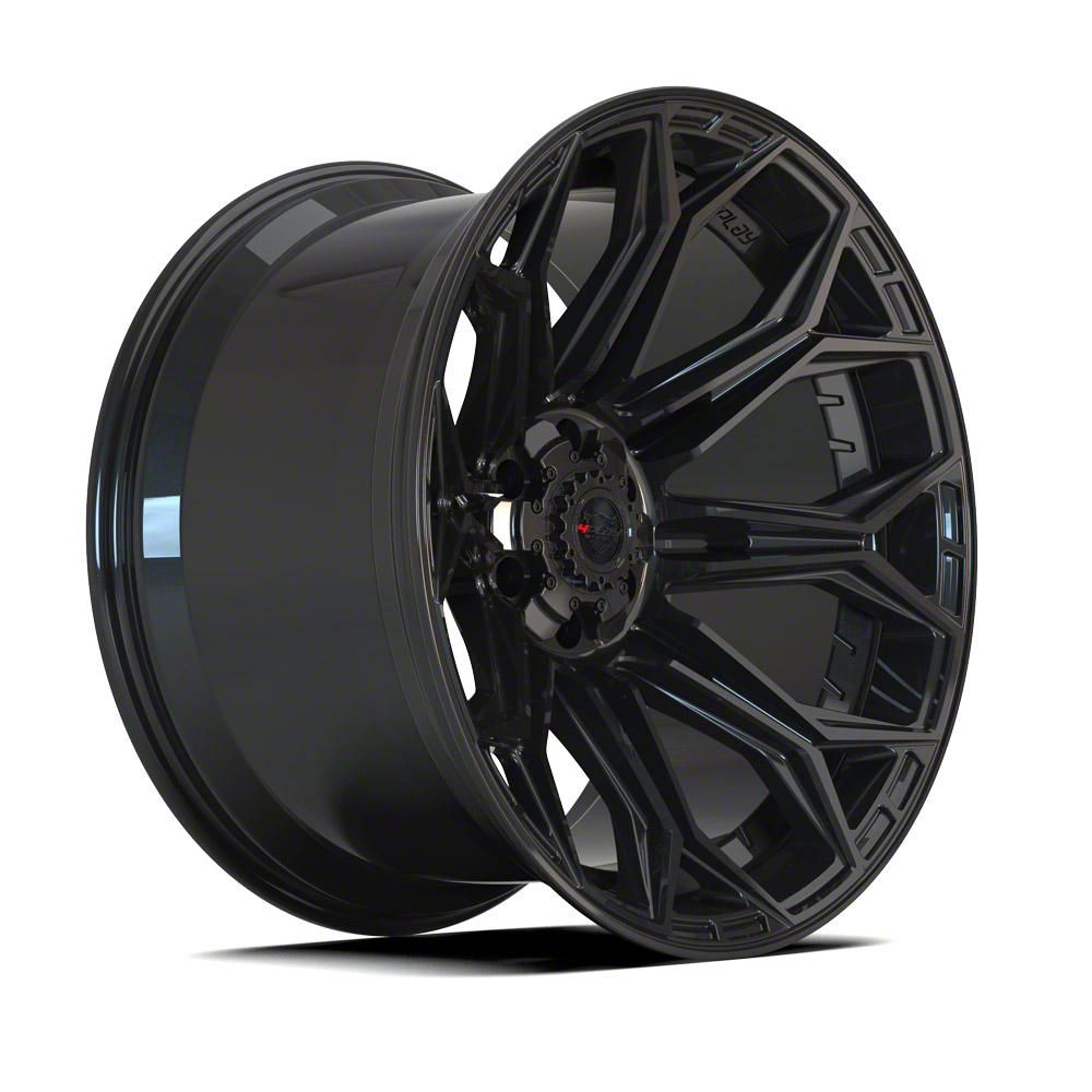 4Play Canyon 4P83 Gloss Black 6-Lug Wheel; 22x10; -18mm Offset 4P83 ...