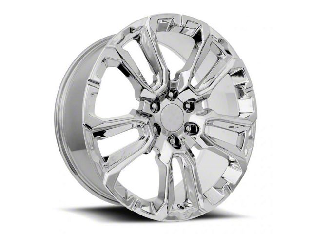 Silverado 1500 Gm Split 5 Spoke Replica Chrome 6 Lug Wheel 22x9 28mm