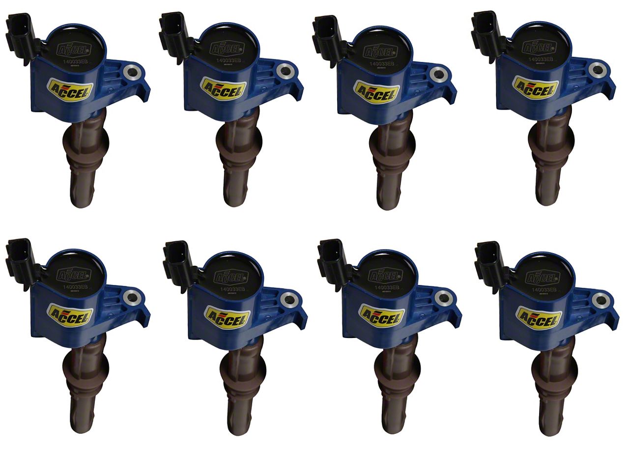 Accel F-350 Super Duty SuperCoil Ignition Coils; Blue; 8-Pack 140033EB ...