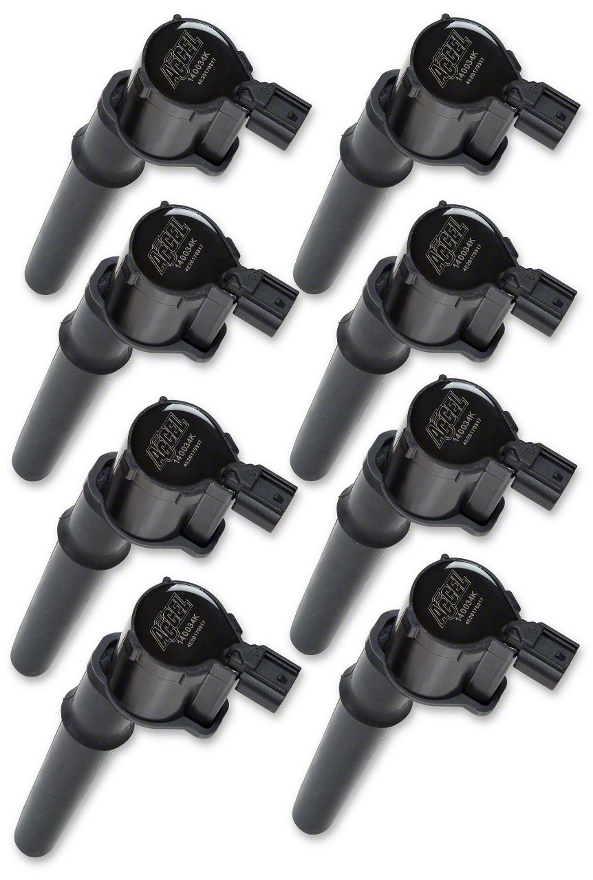 Accel Sierra 2500 SuperCoil Ignition Coils; Black; 8-Pack 140043K-8 (01 ...
