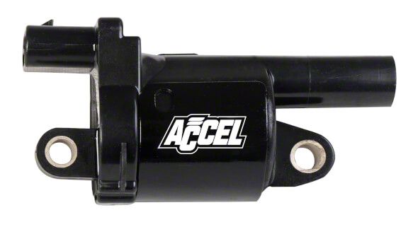 Accel Tahoe Ignition Coil; Round; Black 140080 (15-18 5.3L Tahoe ...