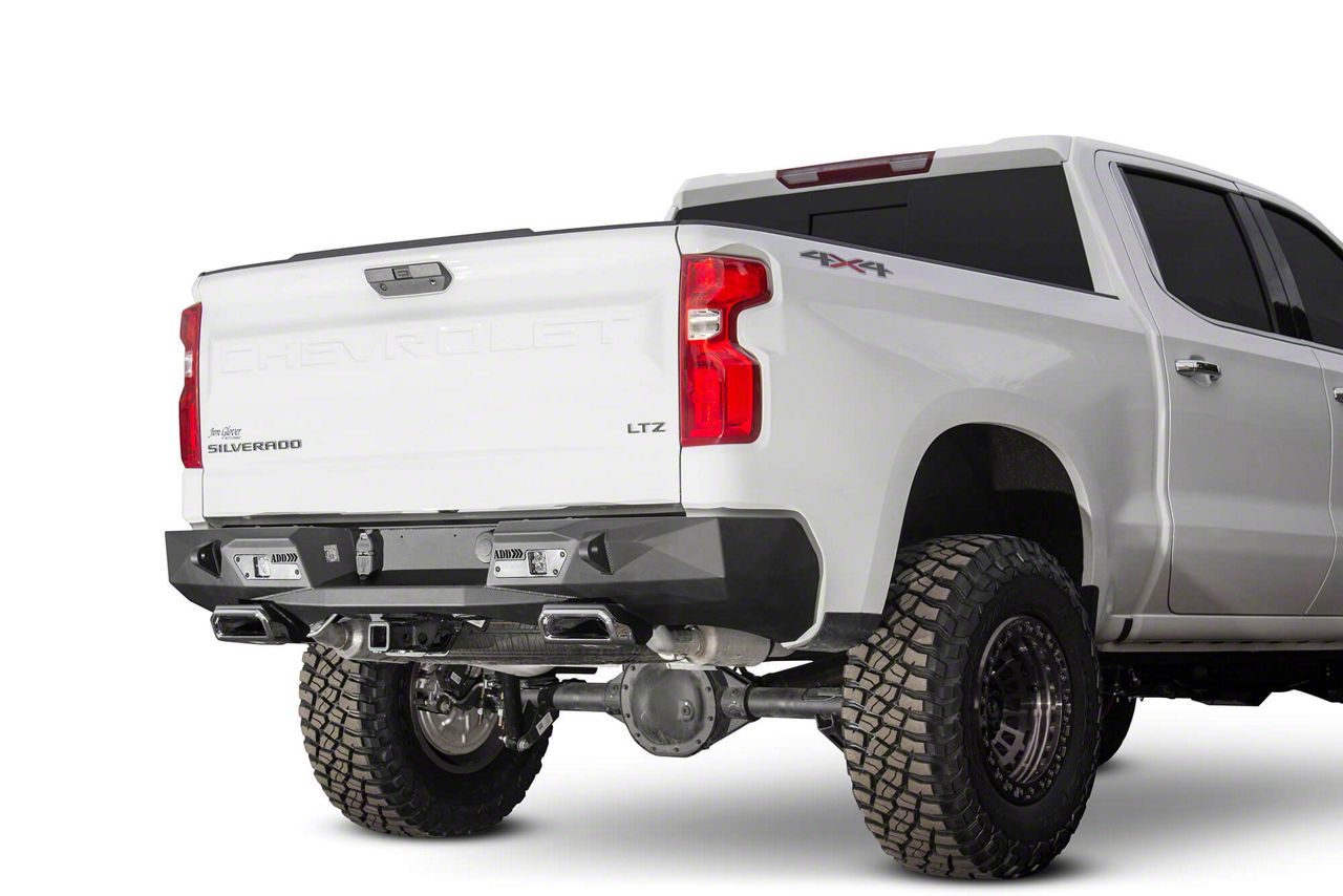 Addictive Desert Designs Silverado 1500 Stealth Fighter Rear Bumper ...