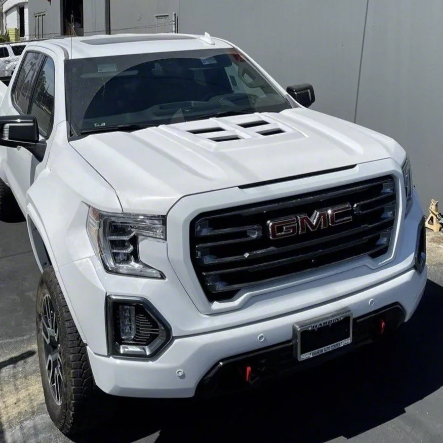 Advanced Fiberglass Concepts Sierra 1500 Heat Extractor Hood; Unpainted AFC 174 (19-21 Sierra ...