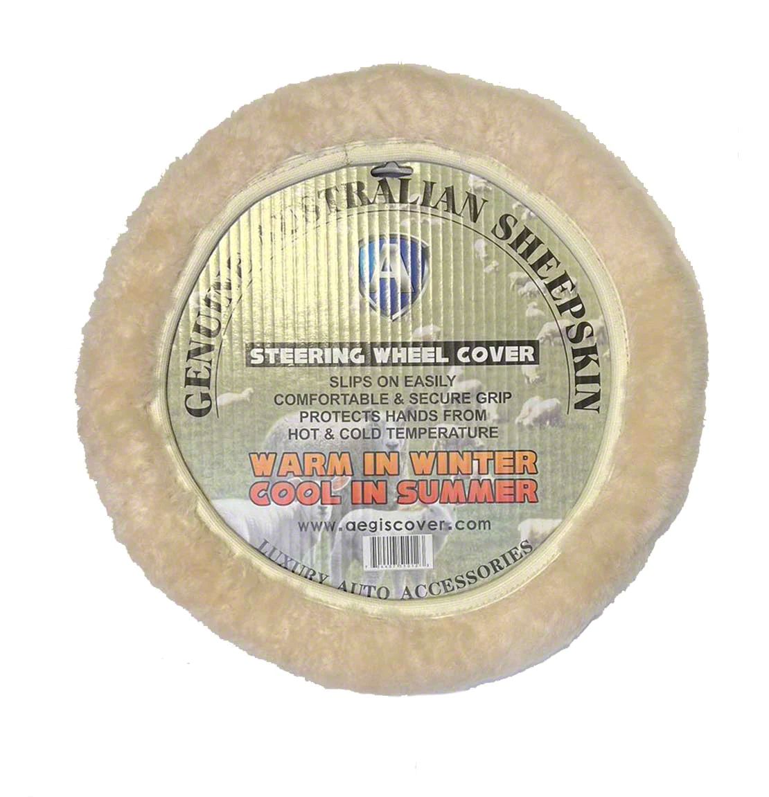 Aegis Cover Silverado 3500 Sheepskin Steering Wheel Cover; Sand 809001S ...