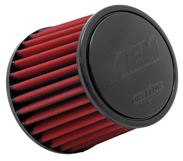 AEM Induction F-350 Super Duty DryFlow Air Filter; 3-Inch Inlet / 5.125 ...