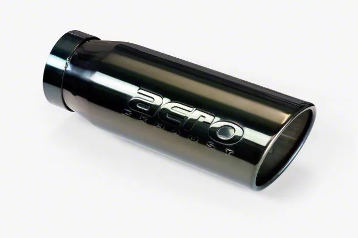 Aero Exhaust Silverado 1500 5-Inch Stainless Steel Exhaust Tip; Black ...