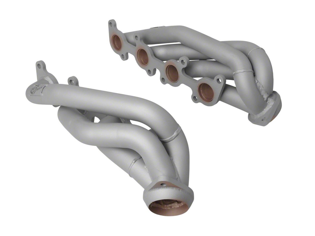 AFE F-150 1-5/8-Inch Twisted Steel Shorty Headers; Titanium Ceramic 48 ...