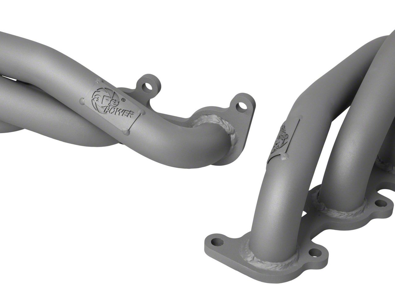 AFE F-150 1-5/8-Inch Twisted Steel Shorty Headers; Titanium Ceramic 48 ...