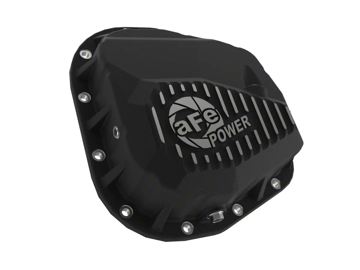AFE F-150 Pro Series Rear Differential Cover with Machined Fins; Black ...