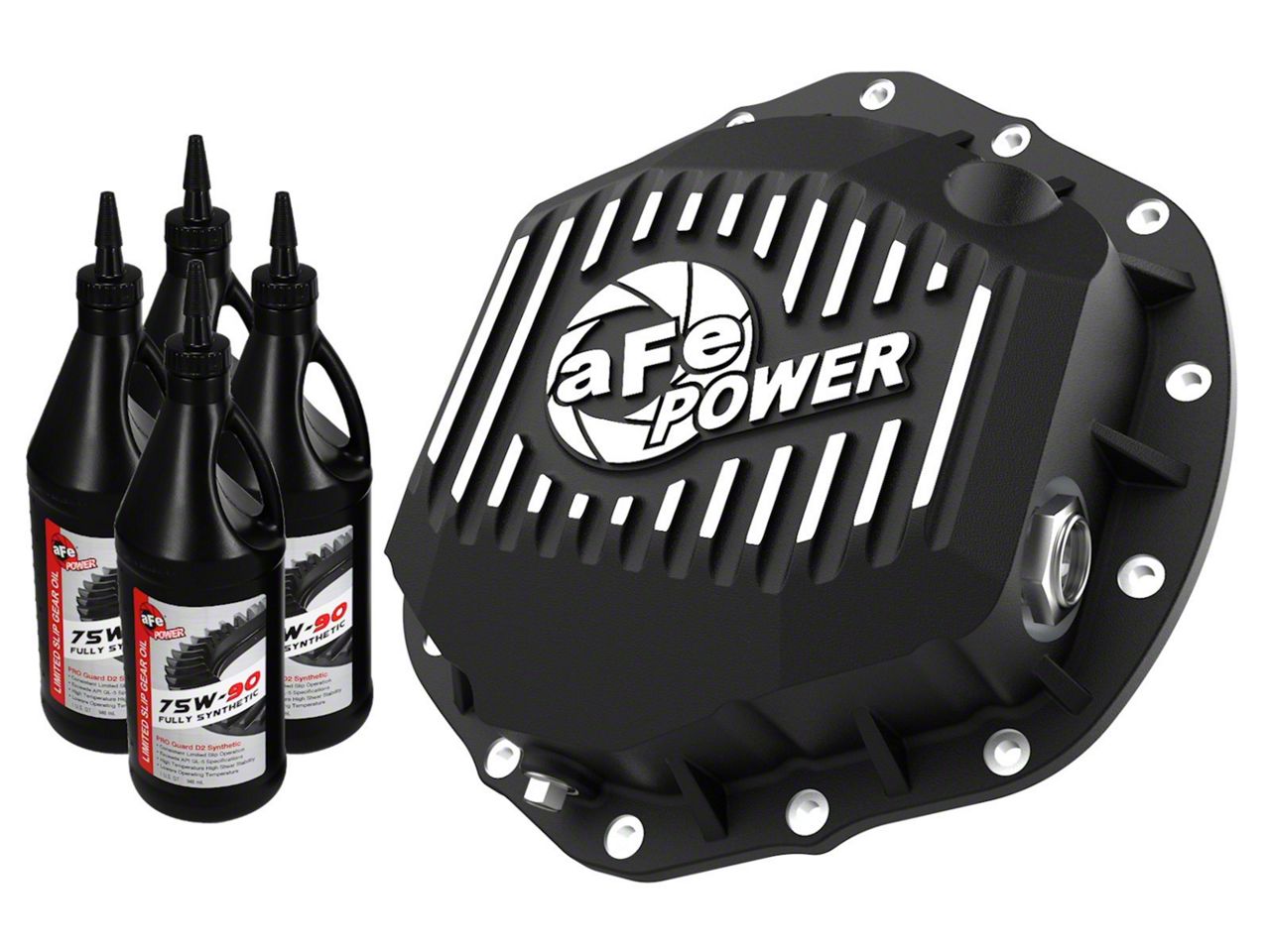 AFE Sierra 2500 Pro Series Rear Differential Cover with Machined Fins ...