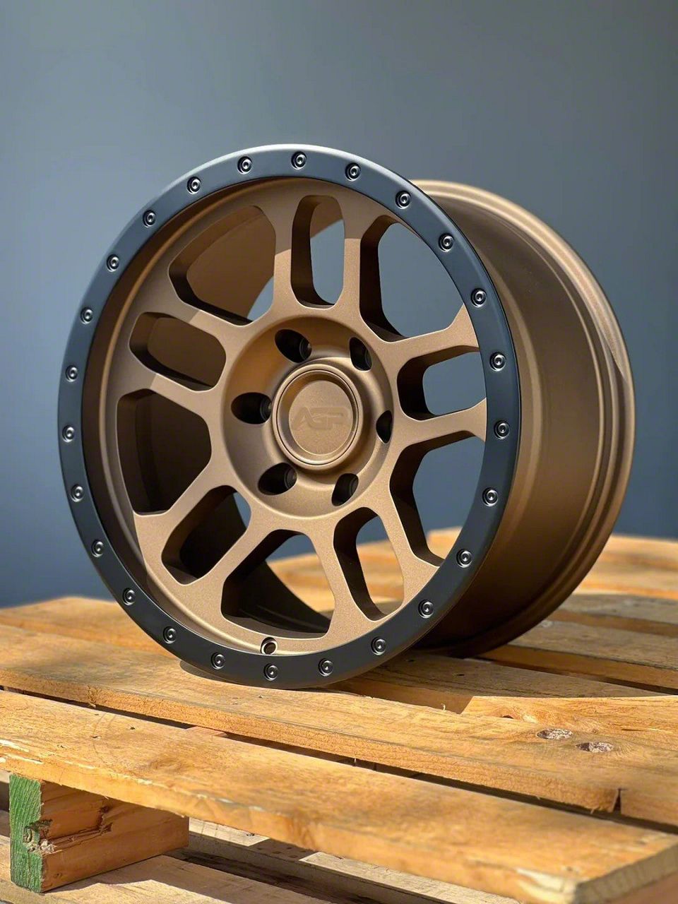 AGP Wheels Silverado 1500 Trux Bronze with Matte Black Ring 6-Lug Wheel ...