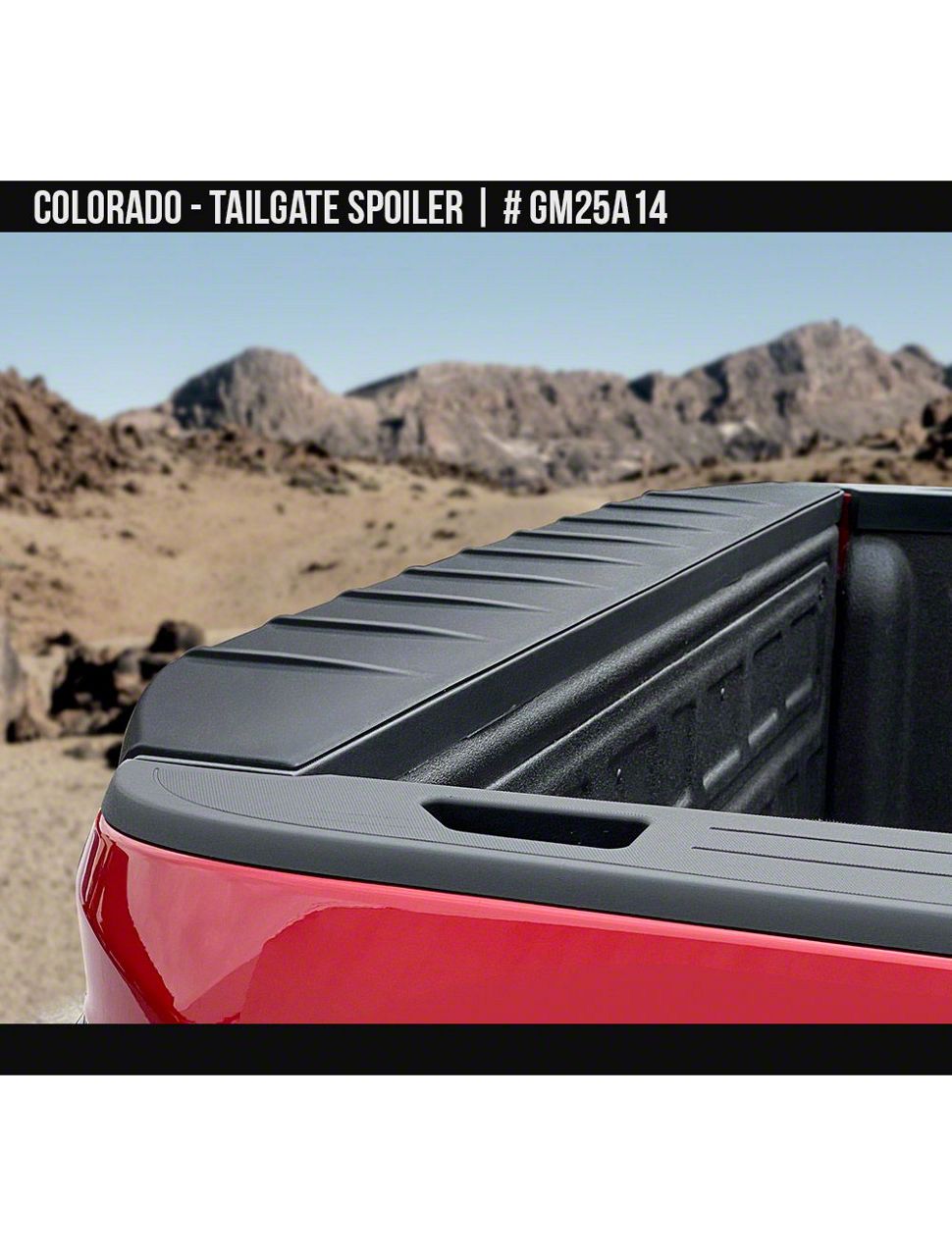 Air Design Colorado Tailgate Spoiler; Unpainted GM25A14PR (15-22 ...