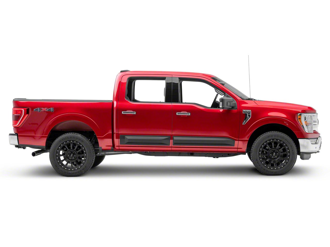 Air Design F-150 Door Rocker Panels; Satin Black FO31D10 (21-24 F-150 ...