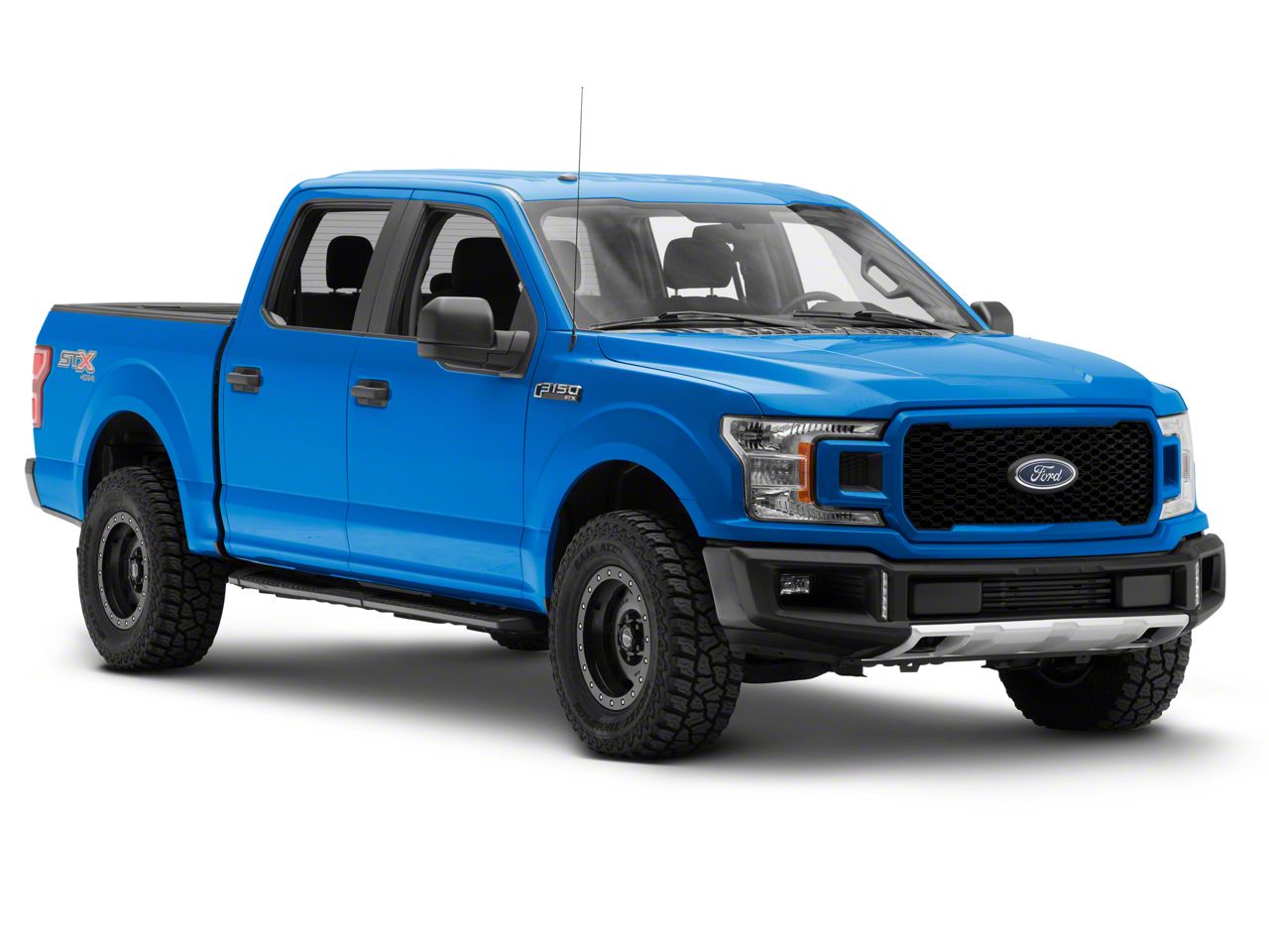 Air Design F-150 Front Bumper Guard with DRL; Satin Black FO25A11 (18 ...