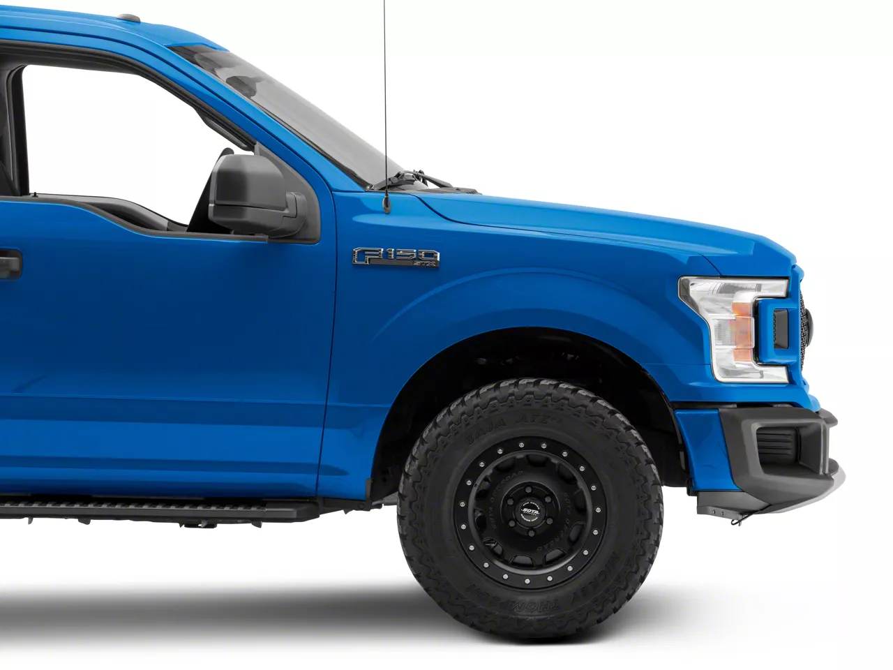 Air Design F-150 Front Bumper Guard with DRL; Satin Black FO25A11 (18 ...