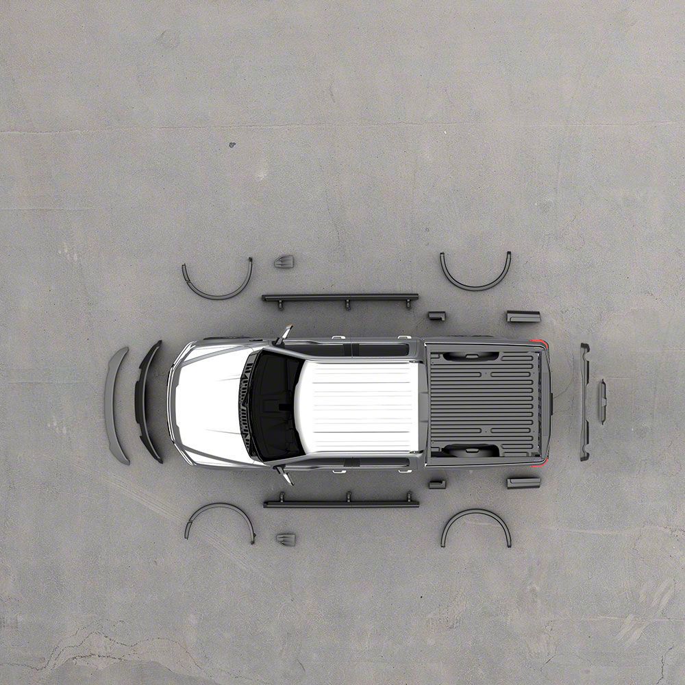 Air Design F-150 Street Series Ground Effects Styling Kit; Satin Black ...