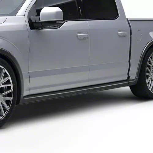Air Design F-150 Street Series Side Skirts with Box Extenion; Satin ...