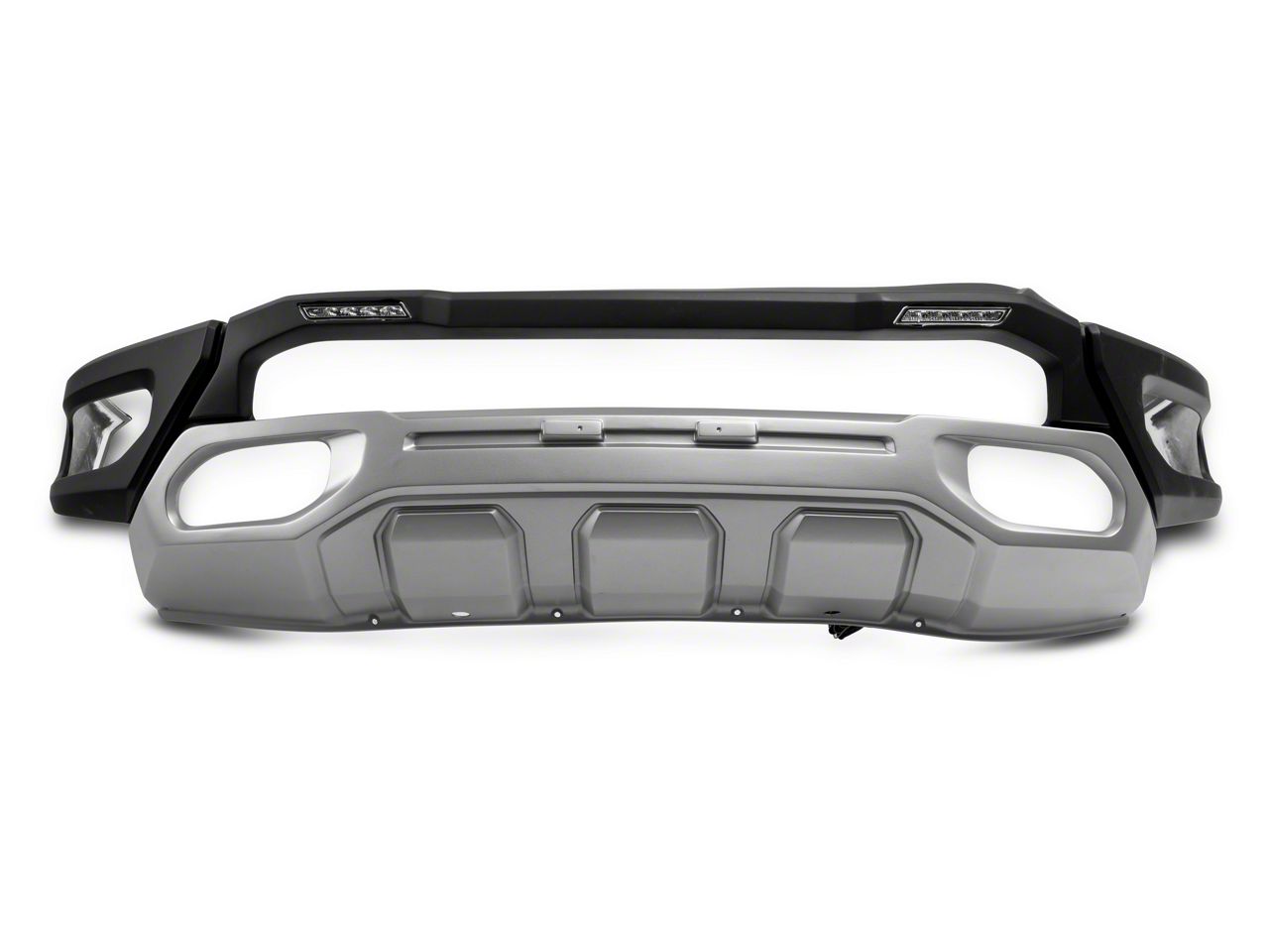Air Design RAM 1500 Front Bumper Guard with DRL; Satin Black CH07A05 ...