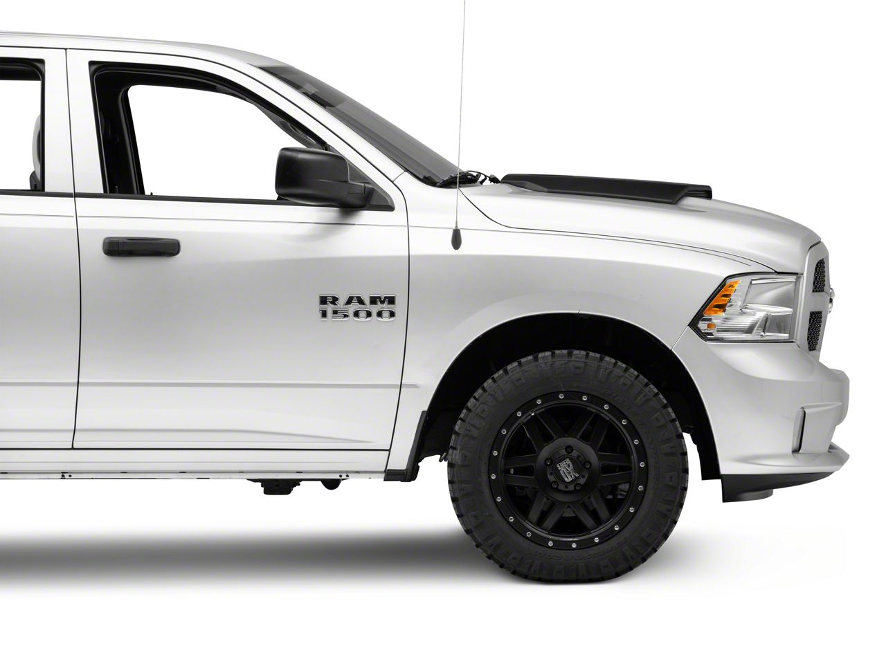 Air Design RAM 1500 Hood Scoop; Satin Black CH06A26 (13-18 RAM 1500 ...