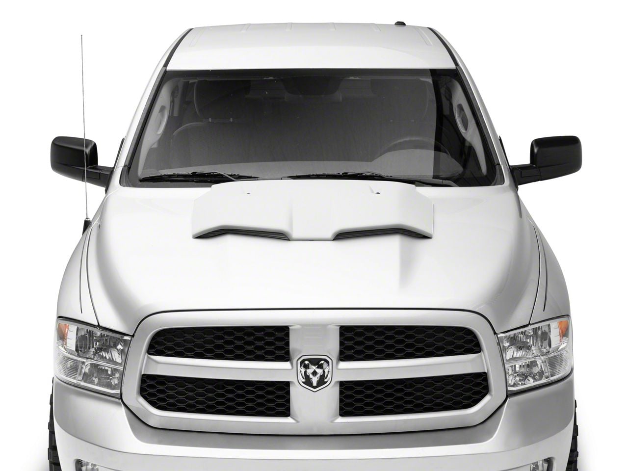 Air Design RAM 1500 Hood Scoop; Unpainted CH06A26PR (13-18 RAM 1500 ...