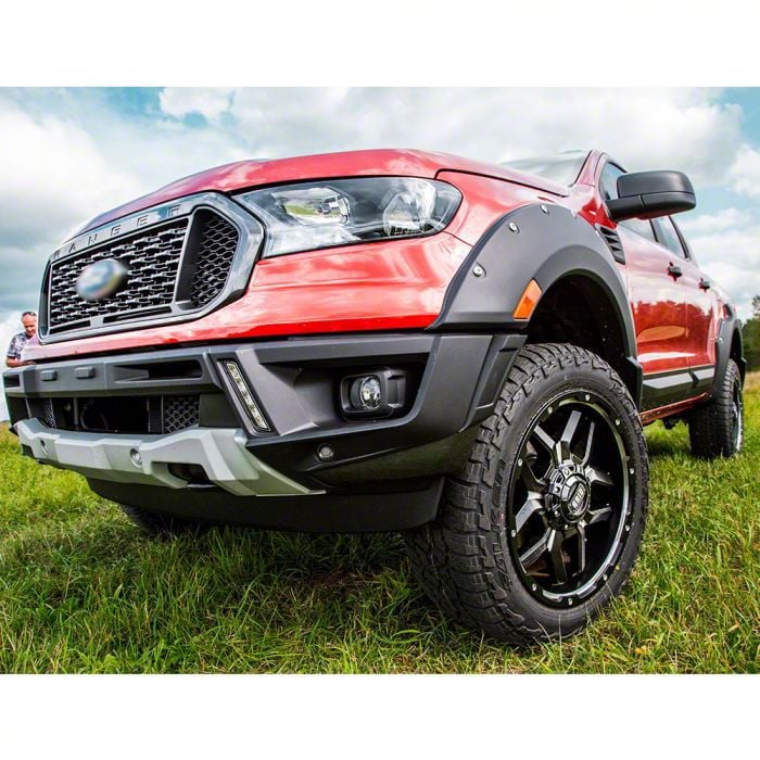 Air Design Ranger Front Bumper Guard with DRL; Unpainted FO26A35PR (19 ...