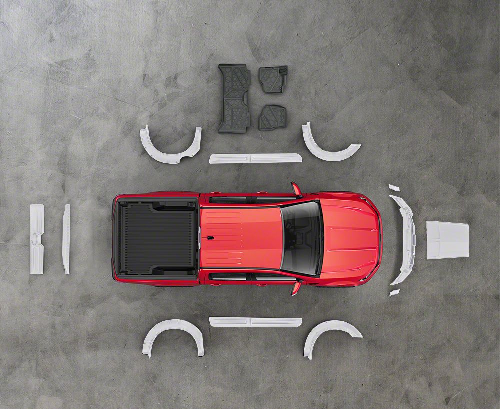 Air Design Ranger Off-Road Styling Kit; Unpainted FO26D97PR (19-26 ...