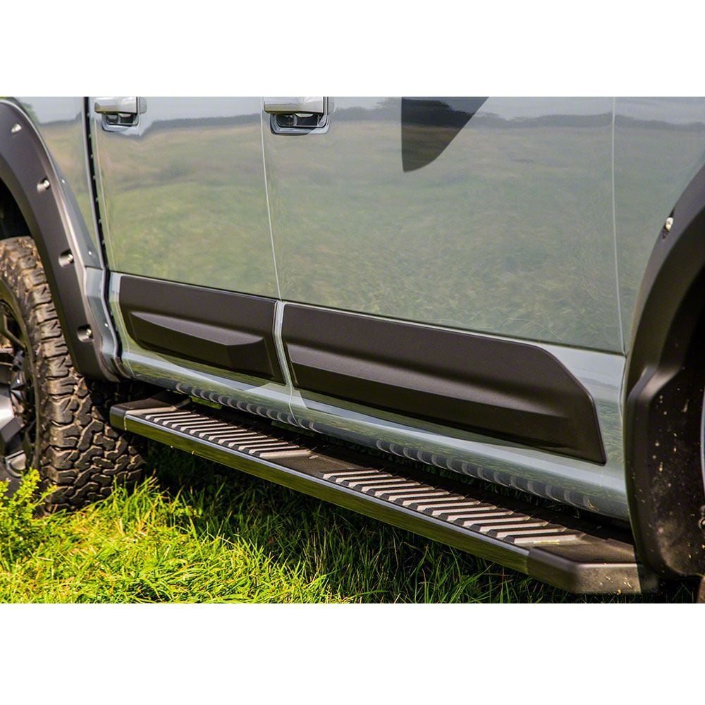 Air Design F-250 Super Duty Door Rocker Panels; Satin Black FO20D03 (17 ...