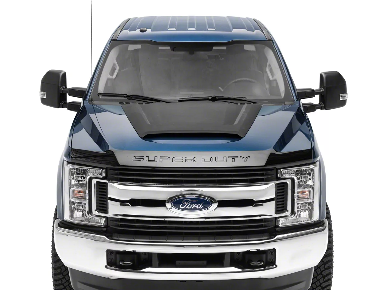 Air Design F-250 Super Duty Hood Scoop; Satin Black FO23A01 (17-22 F ...