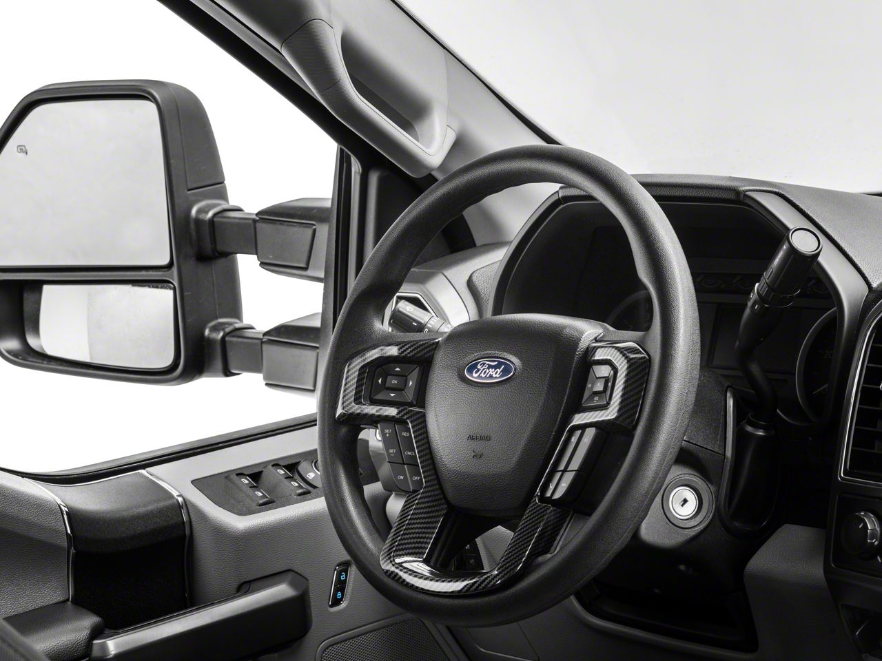 RedRock F-250 Super Duty Steering Wheel Trim; Carbon Fiber SD4670 (17 ...