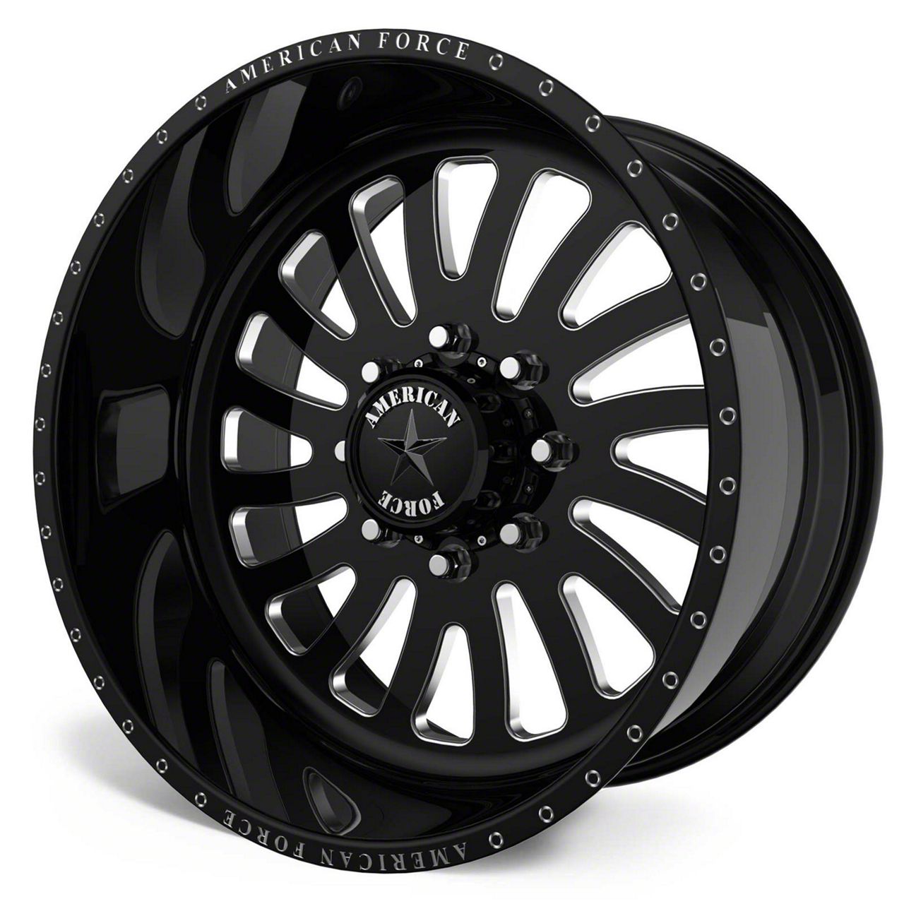 American Force Silverado 1500 74 Octane SS Gloss Black Machined 6-Lug ...